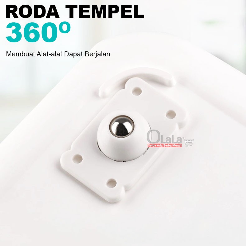 Jual RODA TEMPEL STAINLESS UNTUK FURNITURE 360° (4pcs) OLL-1157 ...