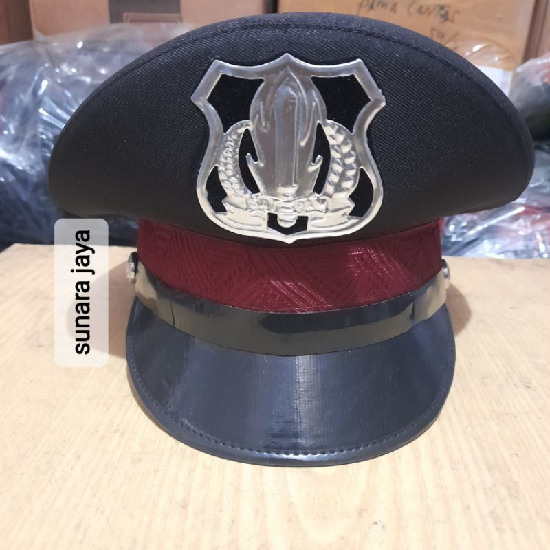 Jual Topi pet satpam terbaru + emblem | Shopee Indonesia