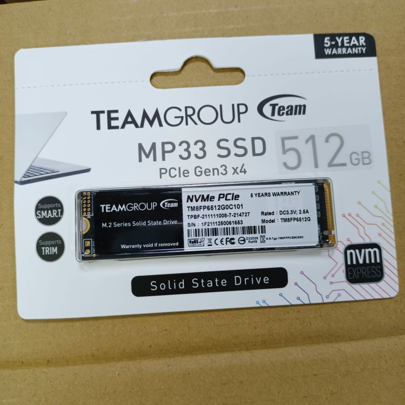 Jual Team Group MP33 SSD 512GB NVME M.2 2280 PCIe Gen 3x4 | Shopee ...
