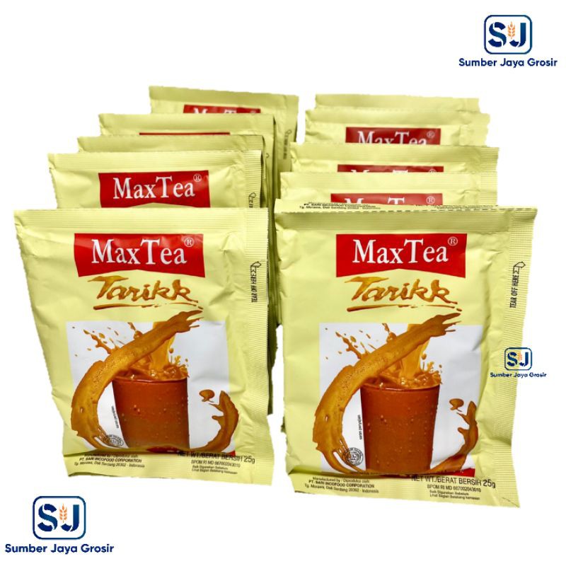 Jual MAX TEA TEH TARIK BUBUK MINUMAN RASA (SACHET) | Shopee Indonesia