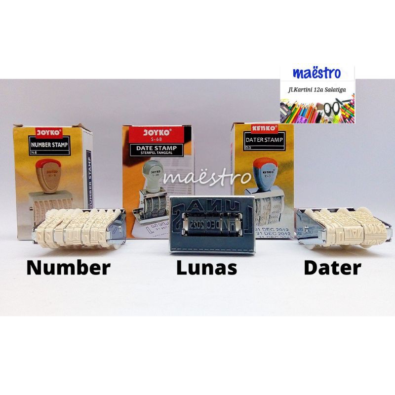 Jual Stampel Joyko / Stampel Tanggal / Stampel Angka / Stampel Lunas ...