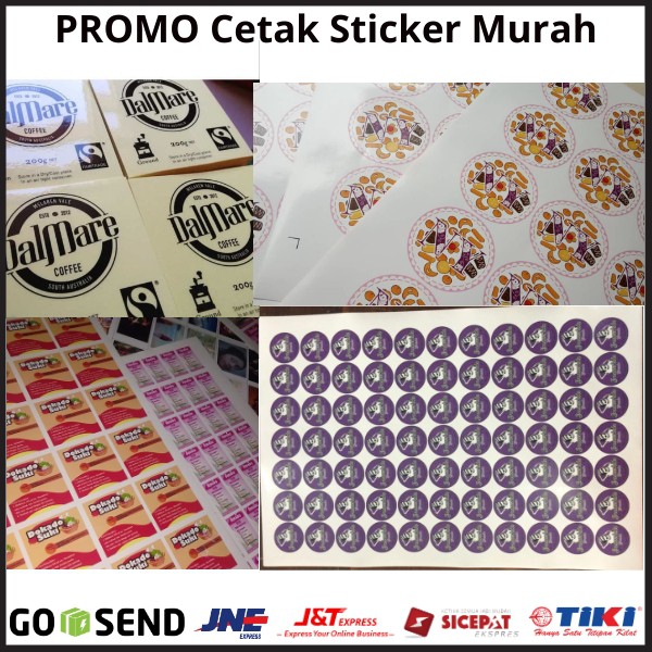 Jual Promo Cetak Sticker Vinyl / Sticker Murah / Stiker Label Kemasan ...