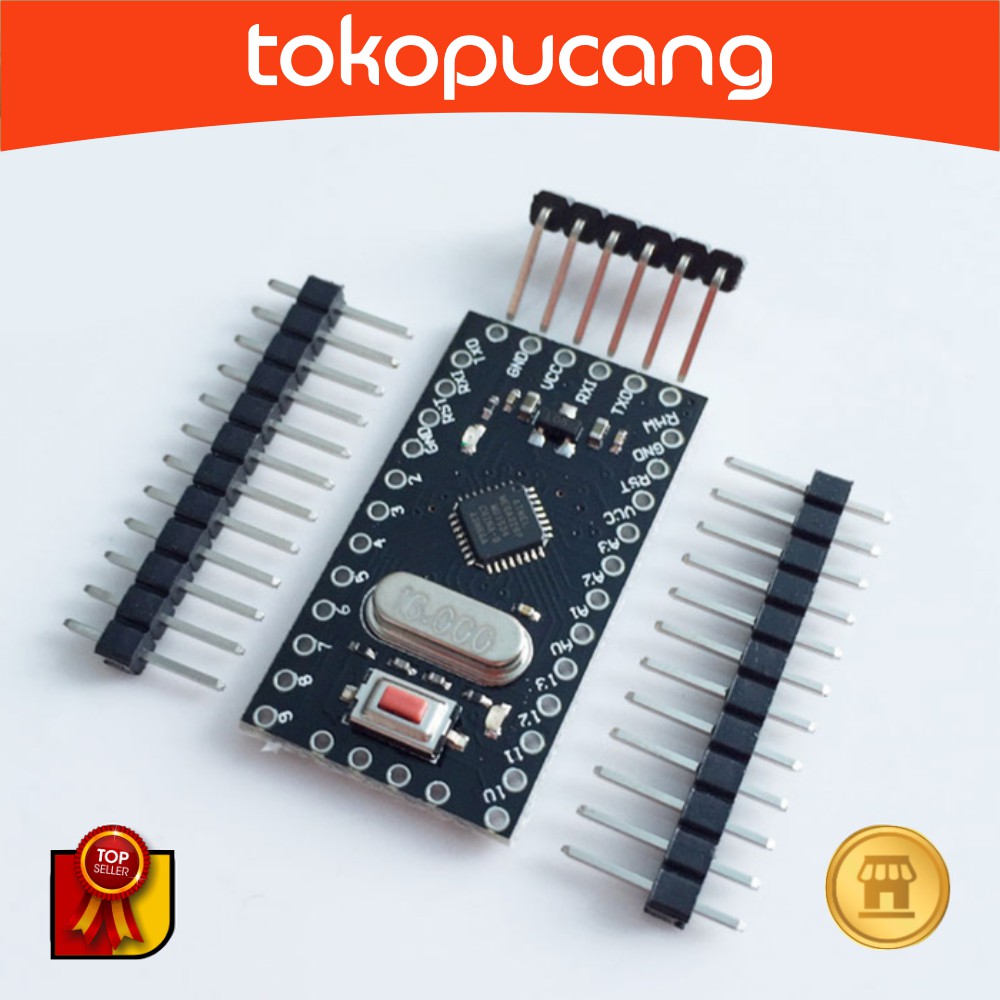 Jual Arduinio Pro Mini Atmega328 5V 16M Atmega328p mirip Nano module ...