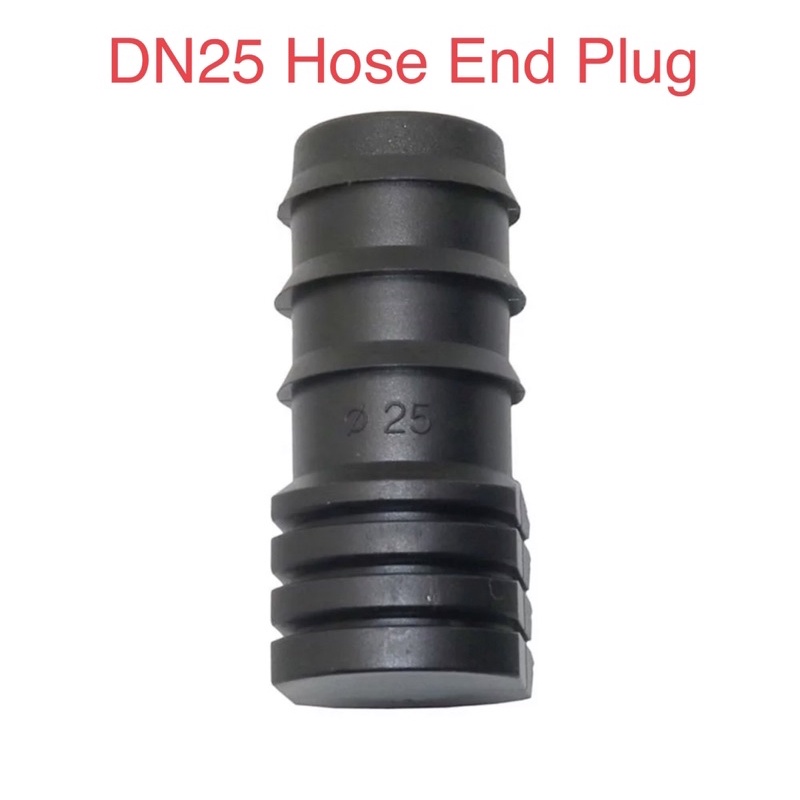 Jual Nepel End PE 25 21mm Barbed Hose End Plug DN25 Water Stop Garden ...