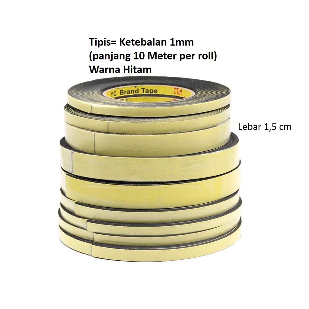 Jual Lis Spons Peredam Suara Ruangan Strip Karet Penahan Pintu Anti ...