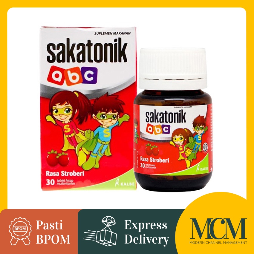Jual Multivitamin Anak - Sakatonik ABC Rasa Strawberry - 30 Tablet ...