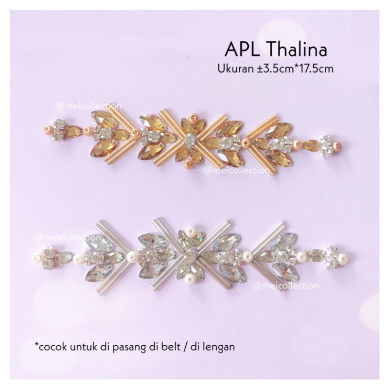 Jual payet rangkai permata belt / lengan APL Thalina | Shopee Indonesia