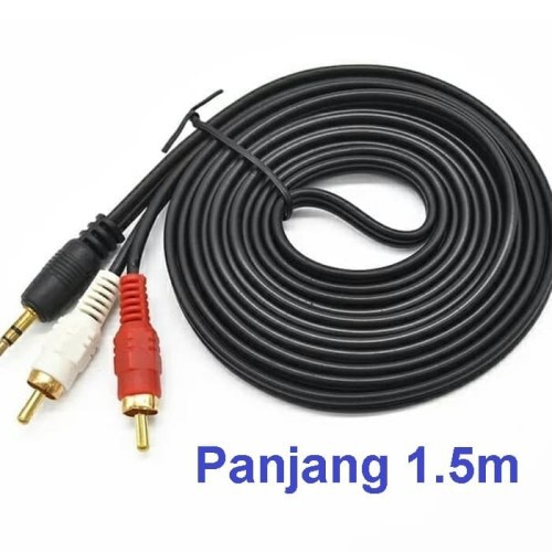 Jual Kabel Jack Audio RCA Penyambung Komputer Laptop Ke Speaker ...