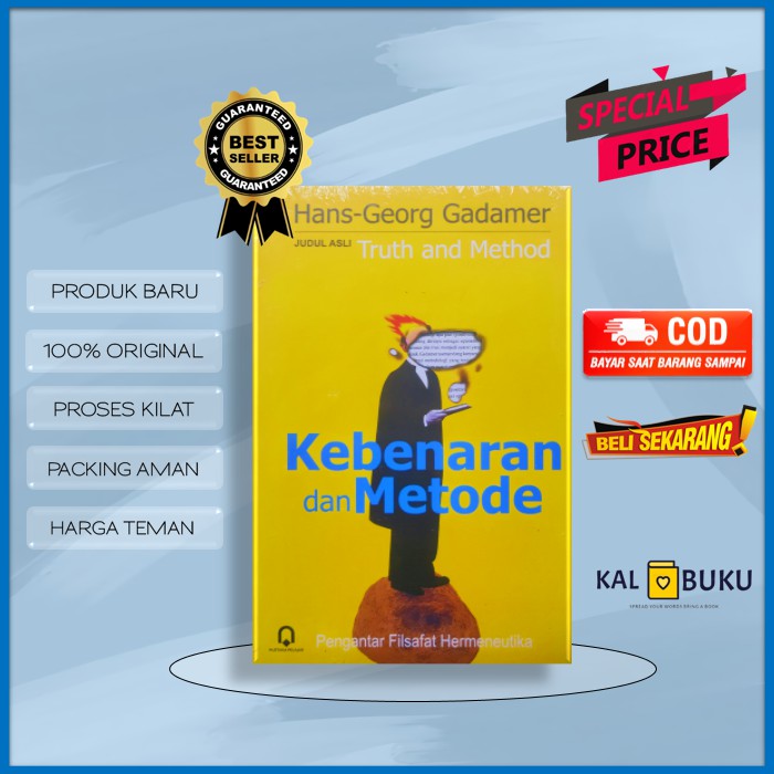 Jual Buku Kebenaran dan Metode ( Truth and Method ) karya Penulis Hans ...