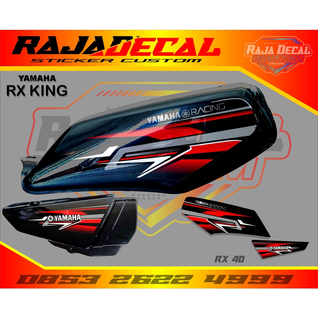 Jual Striping Variasi Yamaha Rx king Stiker Racing les body Motor RX ...