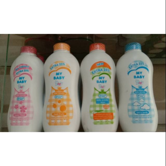 Jual MY BABY POWDER PINK, KUNING, ORANGE, BIRU, HIJAU 100g | Shopee ...