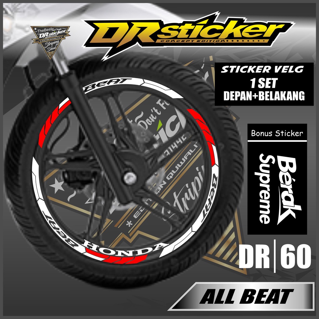 Jual Sticker Velg - Cutting Velg Sticker Cutting Velg Motor BEAT ...