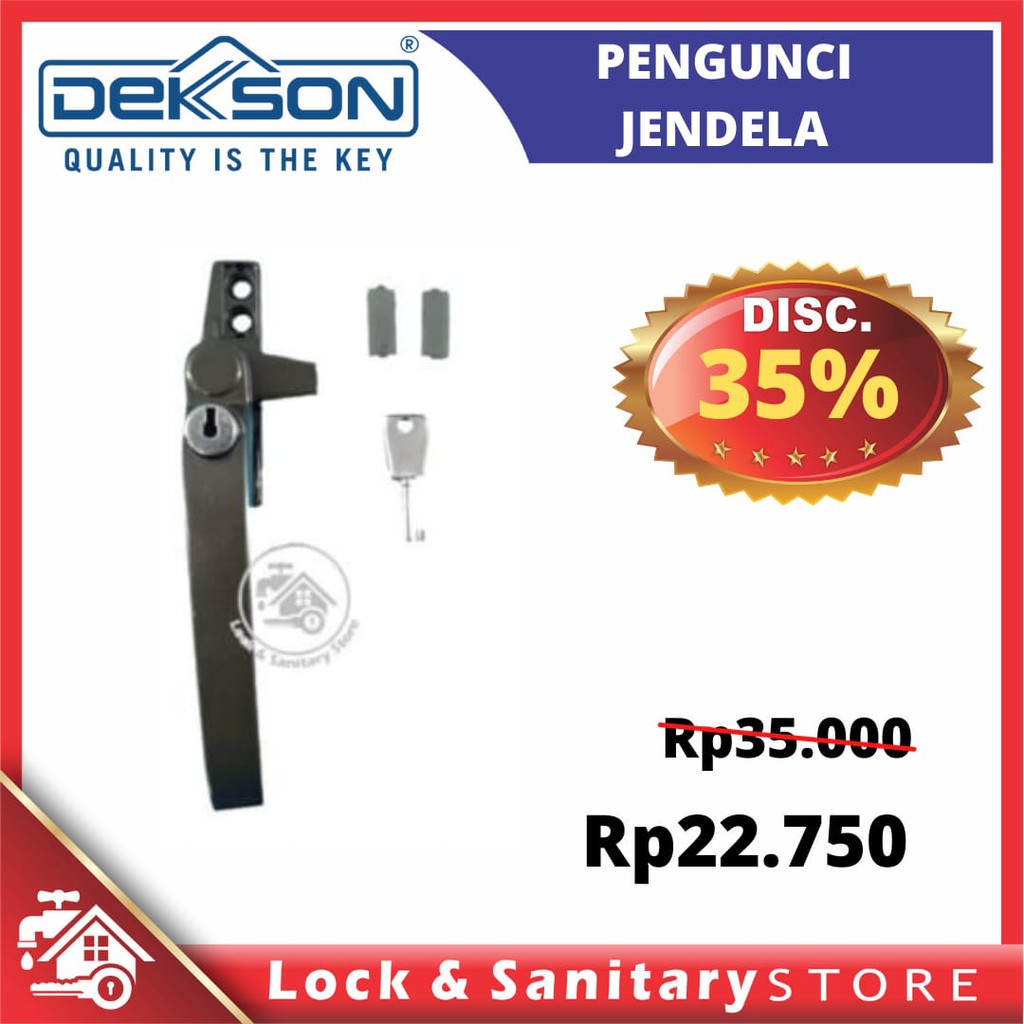 Jual Rambucis Aluminium Pengunci Jendela Dekson Dekkson RMBA DKS 426 ...