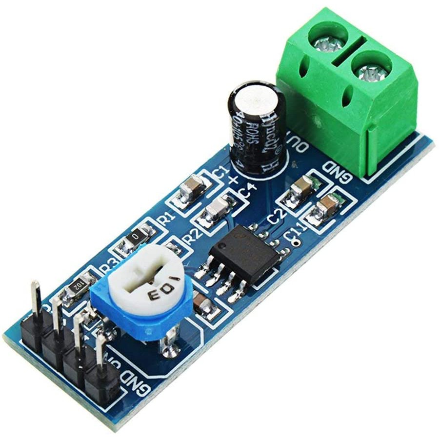 Jual LM386 Audio Amplifier Module 200 Times Gain Multiplier Speaker ...