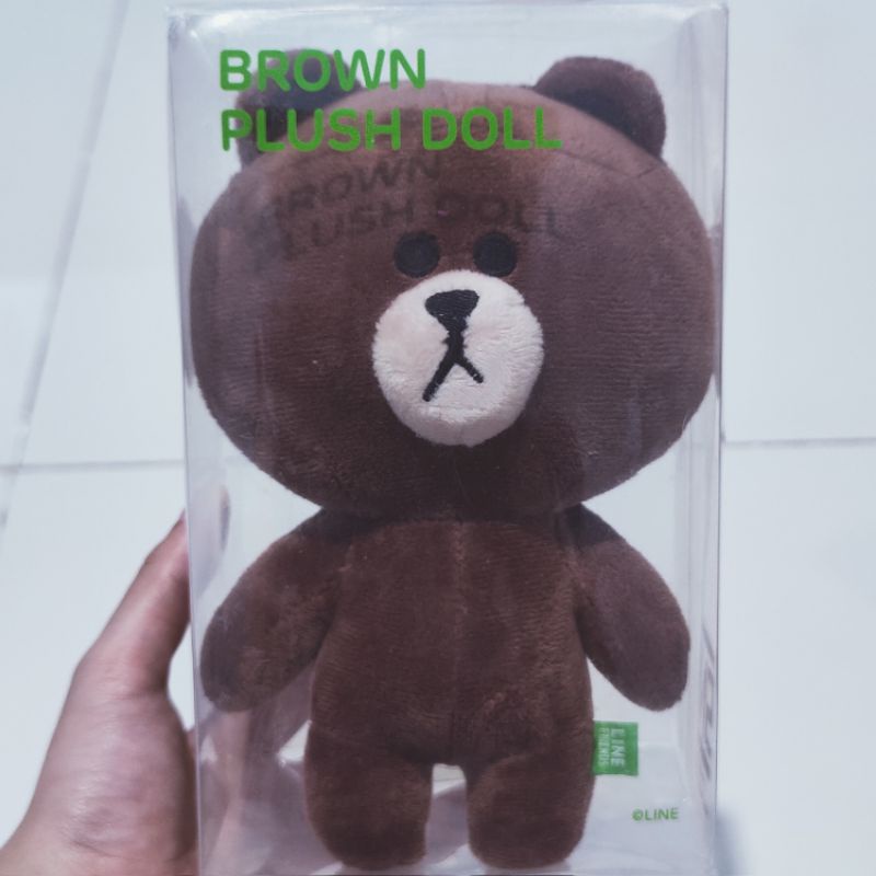 Jual original dan SNI boneka line brown plush doll beruang line friends ...