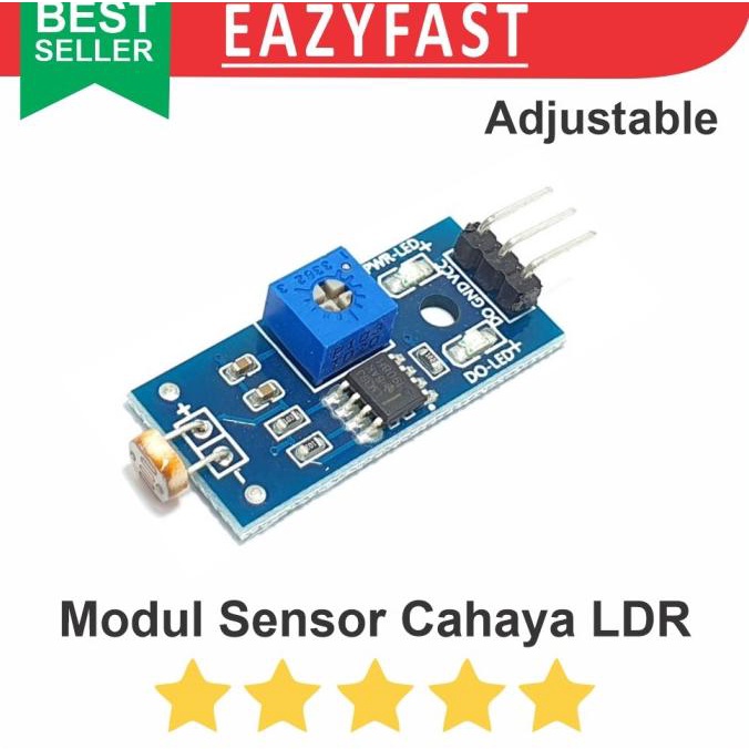 Jual Photoresistor LDR Photosensive Sensor Cahaya Light Module Arduino ...