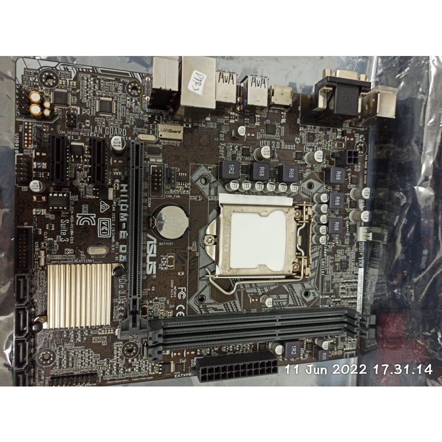 Jual MAINBOARD ASUS LGA 1151 DDR3 H110M-E D3 HDMI H110 | Shopee Indonesia