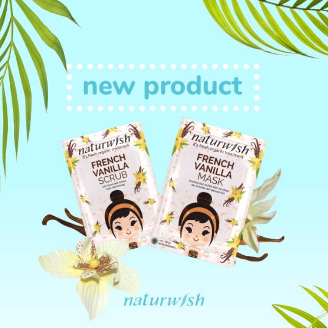 Jual NATURWISH FRENCH VANILLA FACE SCRUB AND MASK | Shopee Indonesia