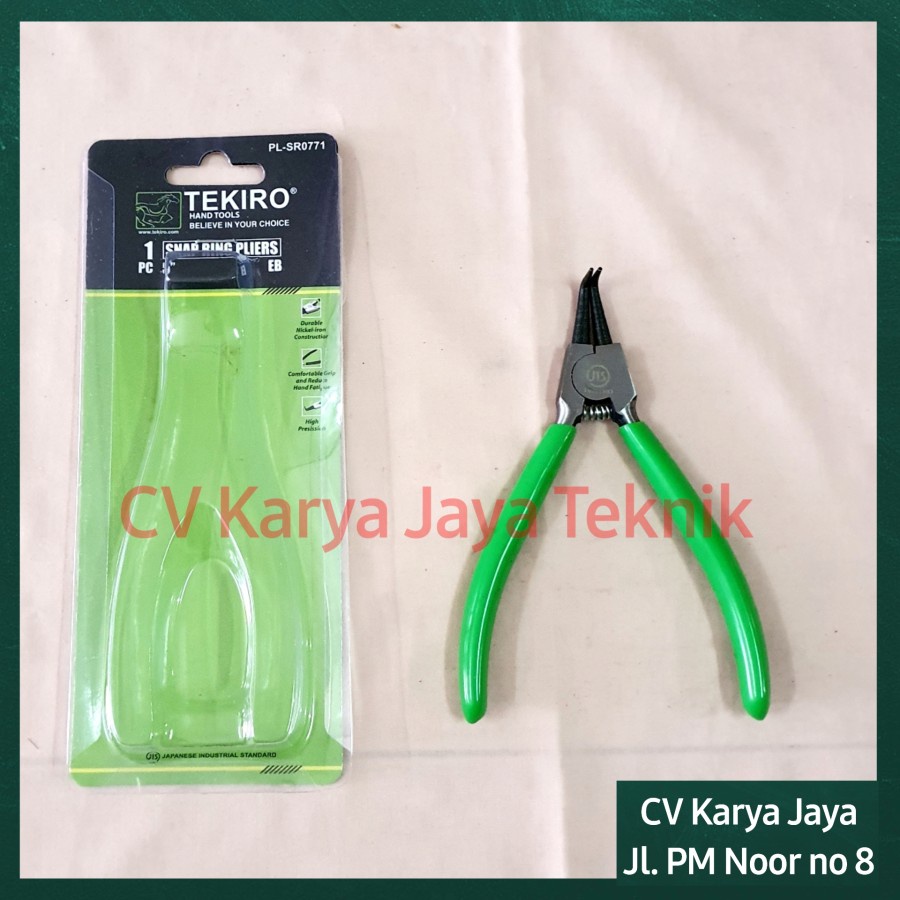 Jual Tang Snap Ring 5" 7" Inchi EB TEKIRO / Snap Ring Pliers Bengkok ...