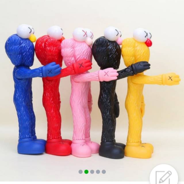 Jual kaws x sesame street figure elmo statue | Shopee Indonesia