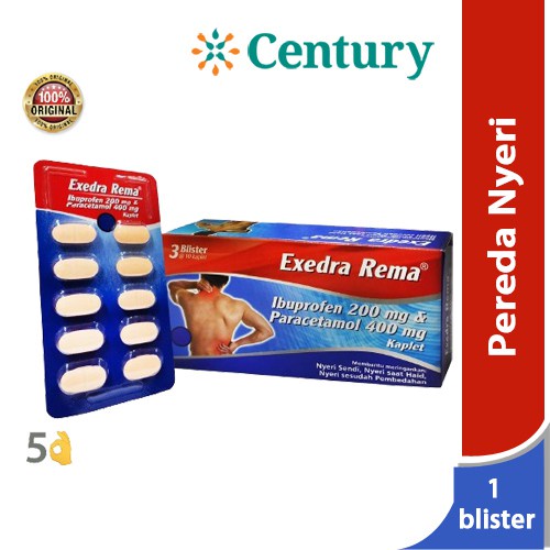 Jual Exedra Rema 1 Blister @10 Kaplet/Exedra/Ibu profen/Sakit kepala ...