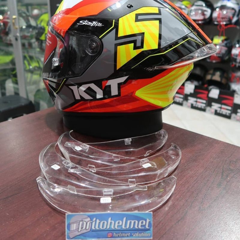 Jual Spoiler 3D Clear KYT TT Course | Shopee Indonesia