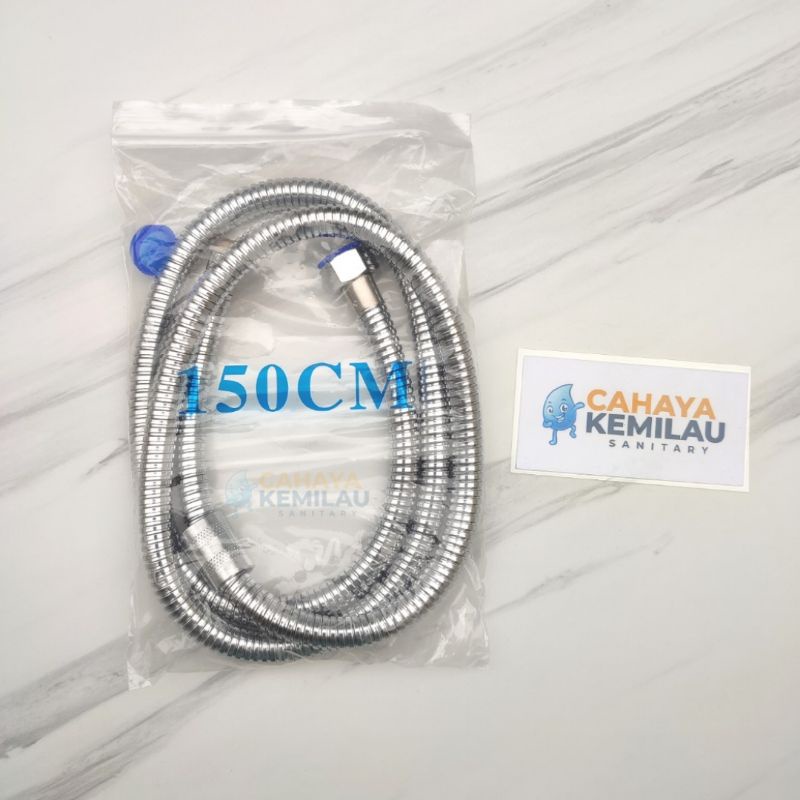 Jual Selang Shower Stainless Flexible 150cm 200cm Selang Air Shower ...