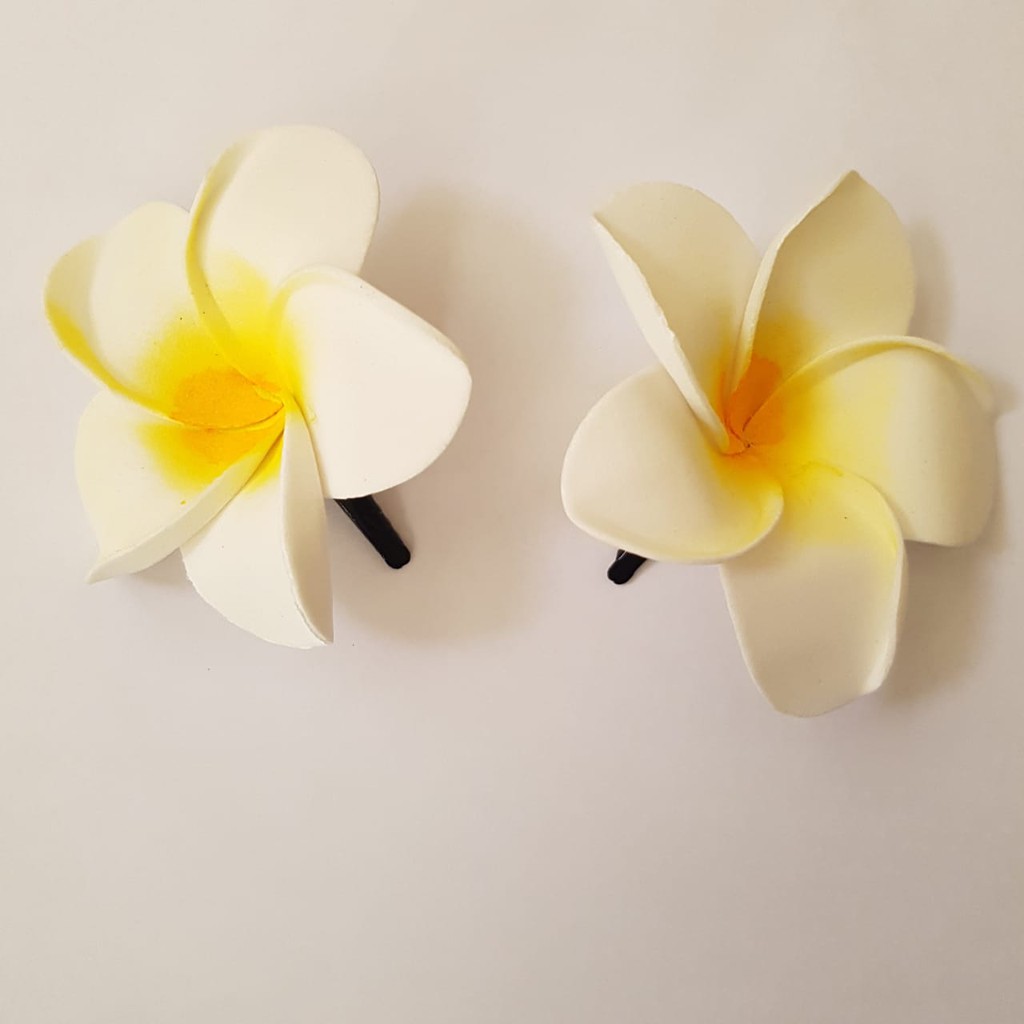 Jual 17544 - JEPIT RAMBUT BUNGA BALI KAMBOJA AKSESORIS JEPITAN HAIR PIN ...