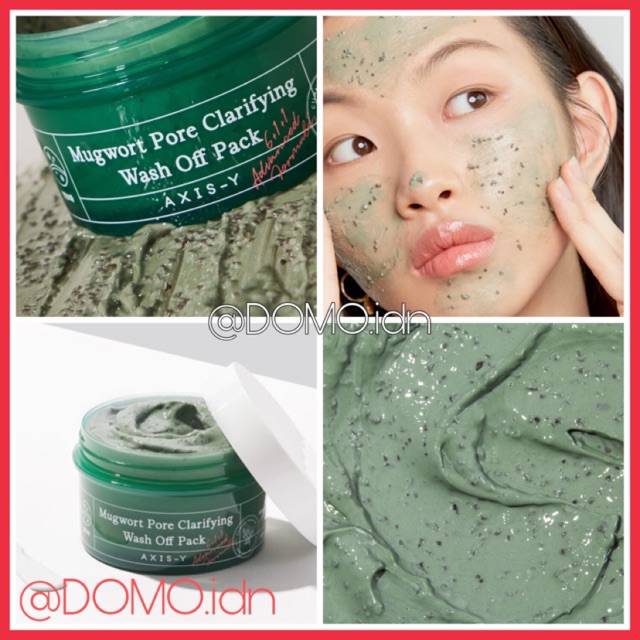 Jual COD/ AXIS Y MUGWORT PORE CLARIFYING WASH OFF MASK 100ml masker ...