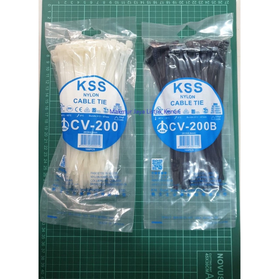 Jual KABEL TIES / KABEL TIS / CABLE TIE CV 200 KSS 20CM CV200 | Shopee Indonesia