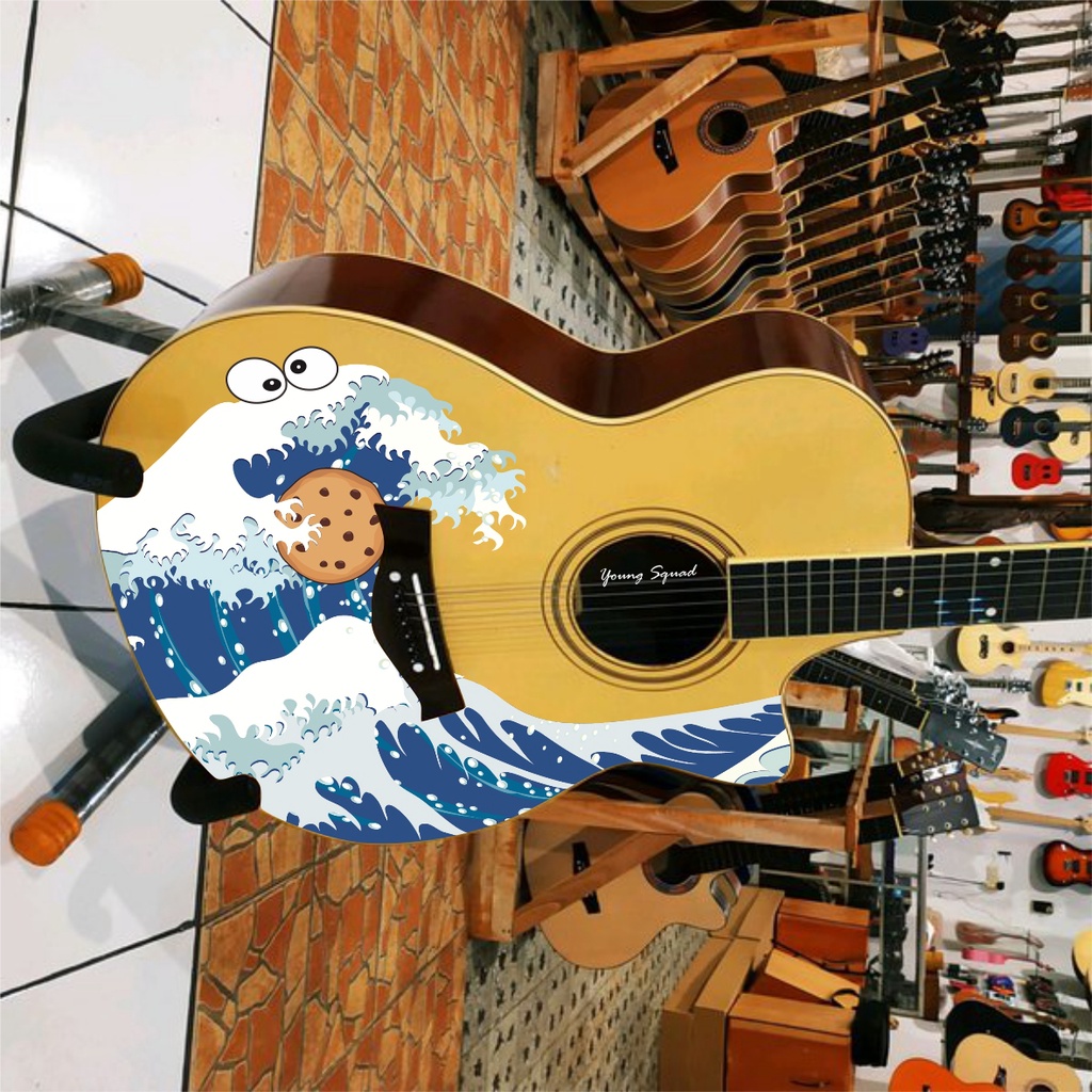 Jual Sticker Aesthetic Sticker GITAR Akustik Stiker keren / AESTHETIC ...