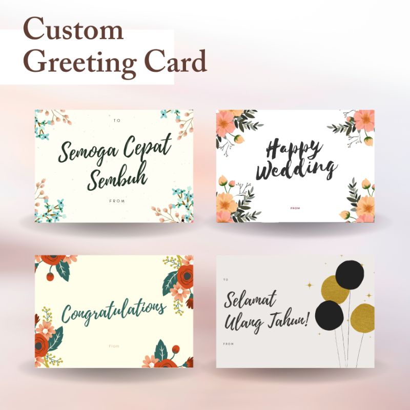 Jual Greeting Cards, Custom Greeting Card | Shopee Indonesia