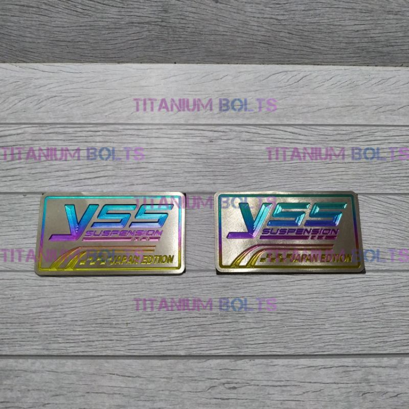 Jual Emblem Plat Logo YSS Titanium Bolts GR5 Original | Shopee Indonesia
