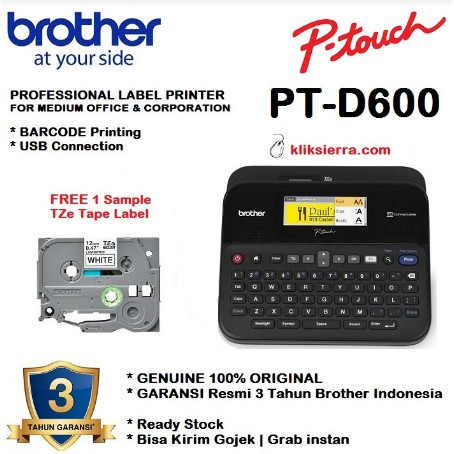 Jual BROTHER Printer Label PT-D600 | Shopee Indonesia