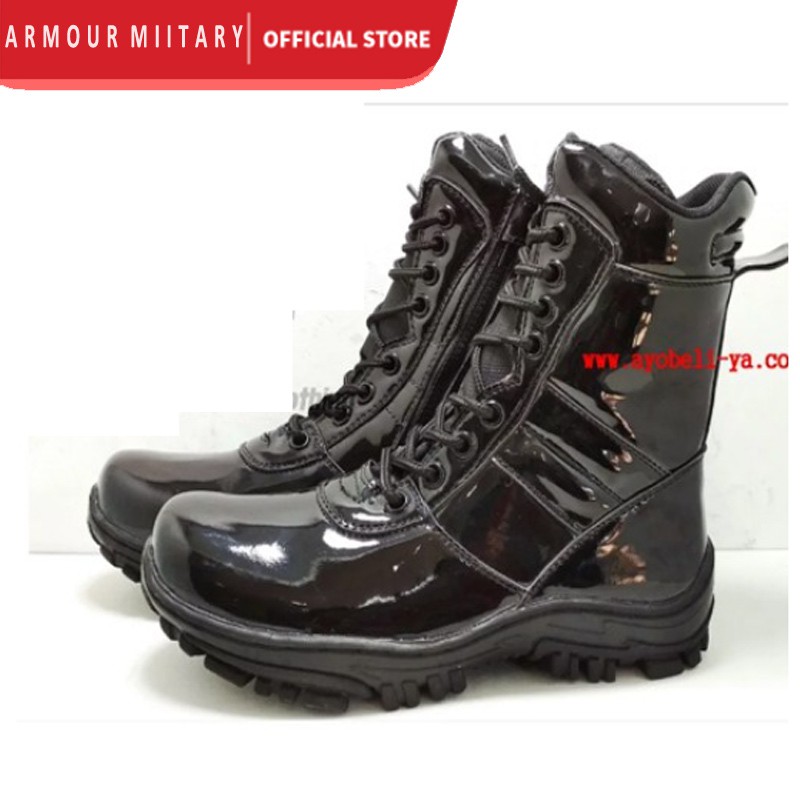 Jual Sepatu PDL Kilap Model Terbaru Hitam | Shopee Indonesia
