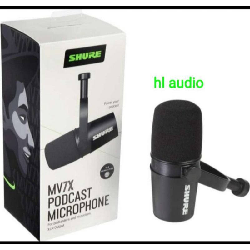 Jual SHURE MV 7X/MV7X /MV-7X MICROPHONE CONDENSER XLR ORIGINAL | Shopee ...