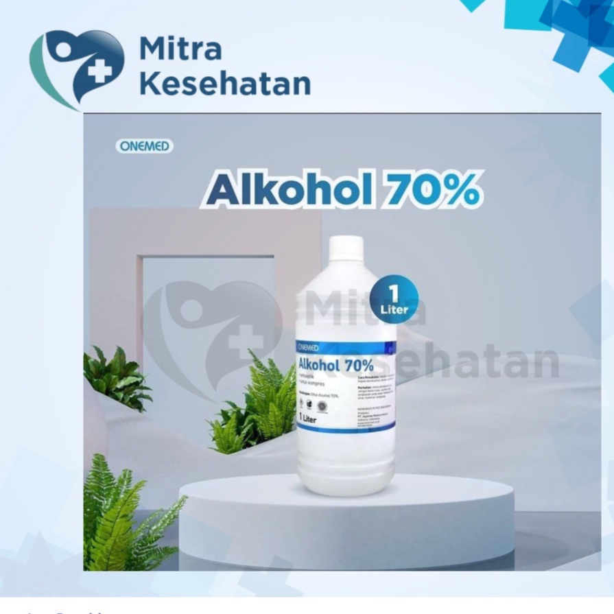 Jual Alkohol 70% 1 Liter Onemed alcohol 70% food grade | Shopee Indonesia