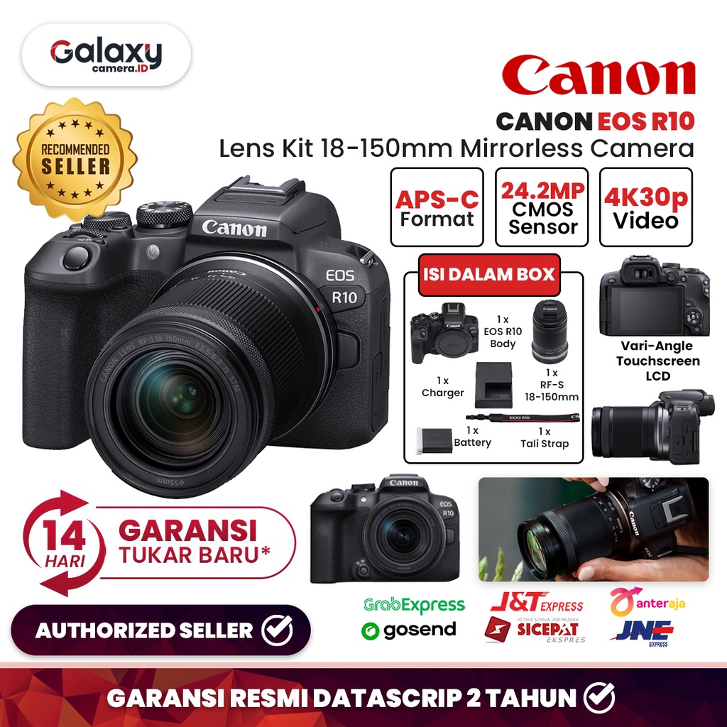 Jual Canon EOS R10 Kit 18-150mm STM Canon EOS R 10 Mirrorless Garansi ...