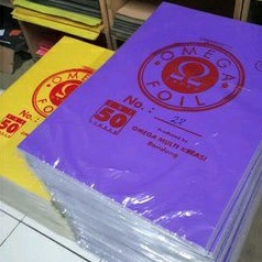 Jual Kertas Omega Foil Ungu Nomor 22 Karton Cover Omega Foil isi ...