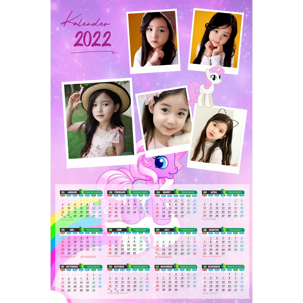 Jual kalender foto kalender custom foto calender custom murah | Shopee ...
