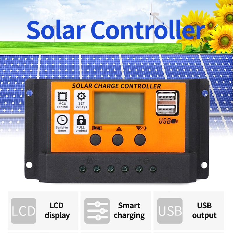 Jual PWM Solar Charge Controller 30A/50A/60A/100A with Dual USB Port ...