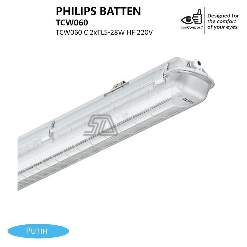Jual PHILIPS Kap lampu Weatherproof TCW060 C 2xTL5-28W HF 220V | Shopee ...