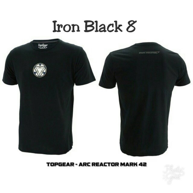Jual Tshirt Baju Kaos Superhero Topgear Iron Man Tony Stark ARC Reactor ... Jual Tshirt Baju Kaos Superhero Topgear Iron Man Tony Stark ARC Reactor ...