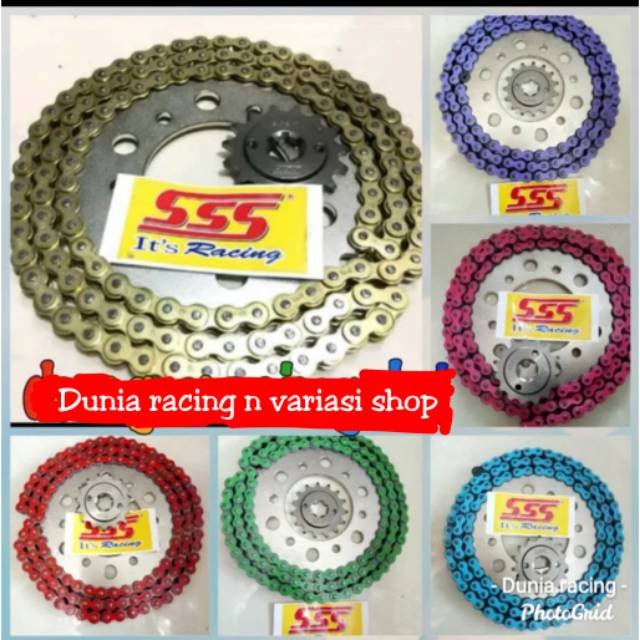 Jual Gear set sss Gir set sss 415 MX king Vixion R15 Rx king Ninja R ...