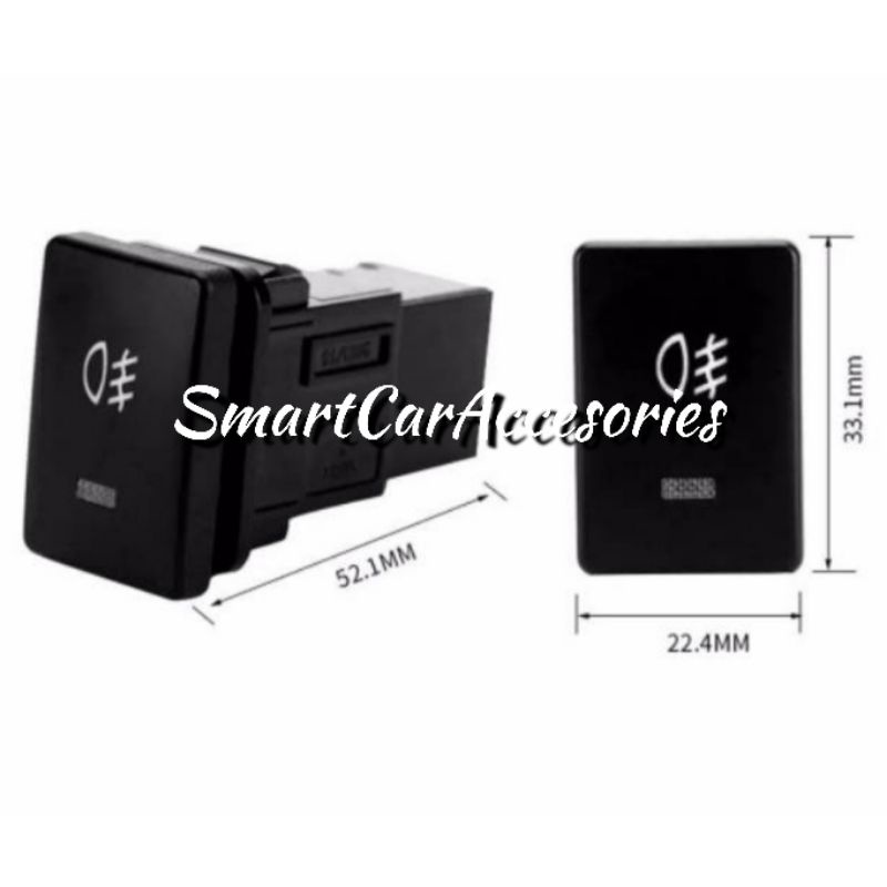 Jual Switch Swit Saklar Tombol Lampu Kabut Drl Foglamp Mobil Universal ...