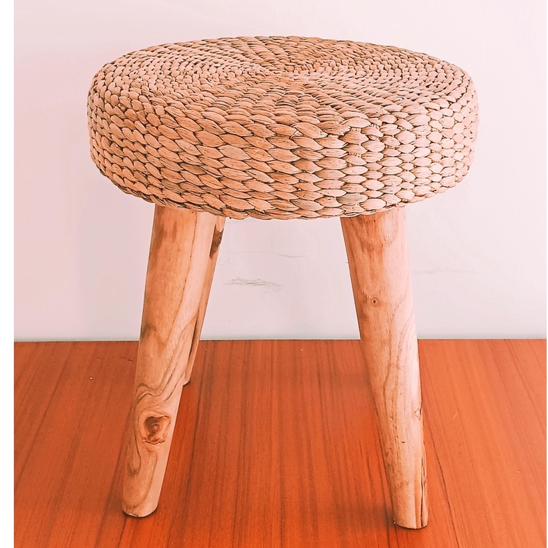 Jual Kursi anyaman stool jamur seagrass Kaki Lancip Diameter 42 Tinggi ...
