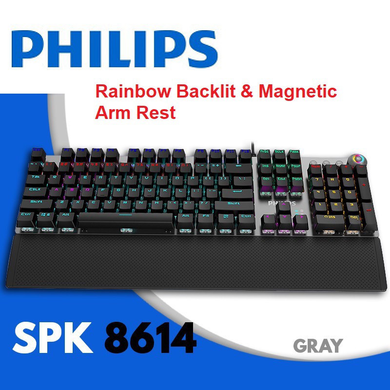 Jual KEYBOARD GAMING PHILIPS SPK8404 | Shopee Indonesia