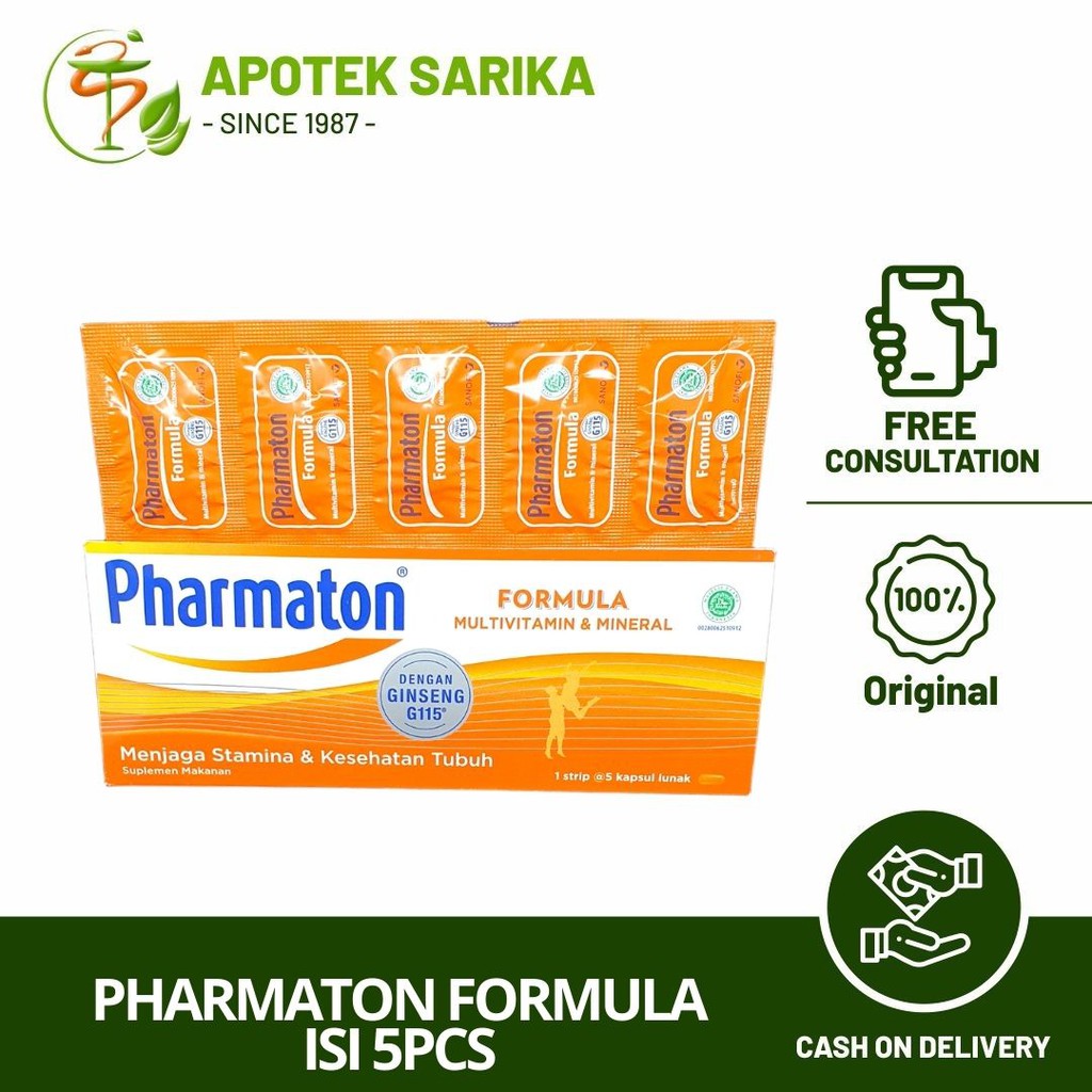 Jual Pharmaton Formula (kemasan 1 strip isi 5pcs) | Shopee Indonesia