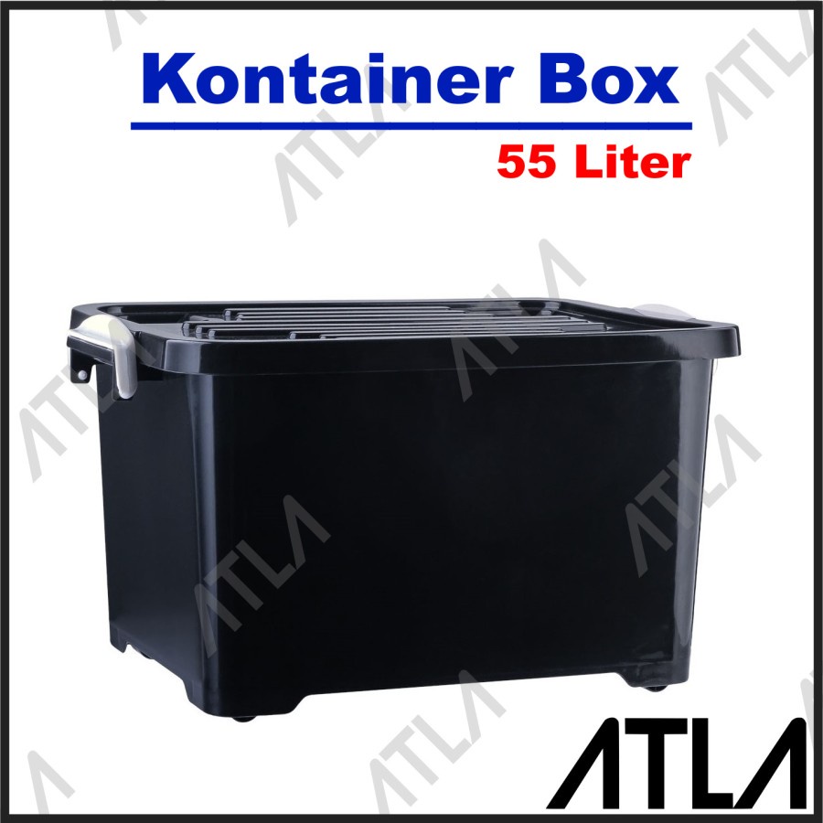 Jual Kontainer Box Hitam 55 Liter Kotak Wadah Hidroponik Serbaguna ...