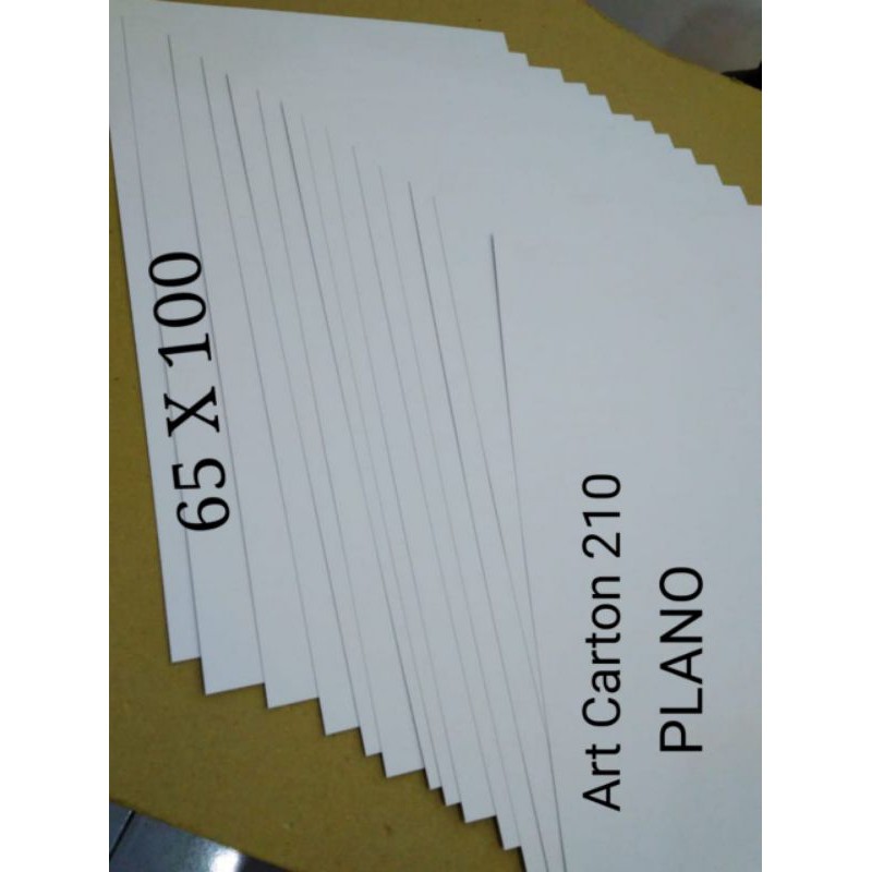 Jual Kertas Art Carton 210 Gsm Uk Plano 65 cm X 100 cm Free Costom Size ...